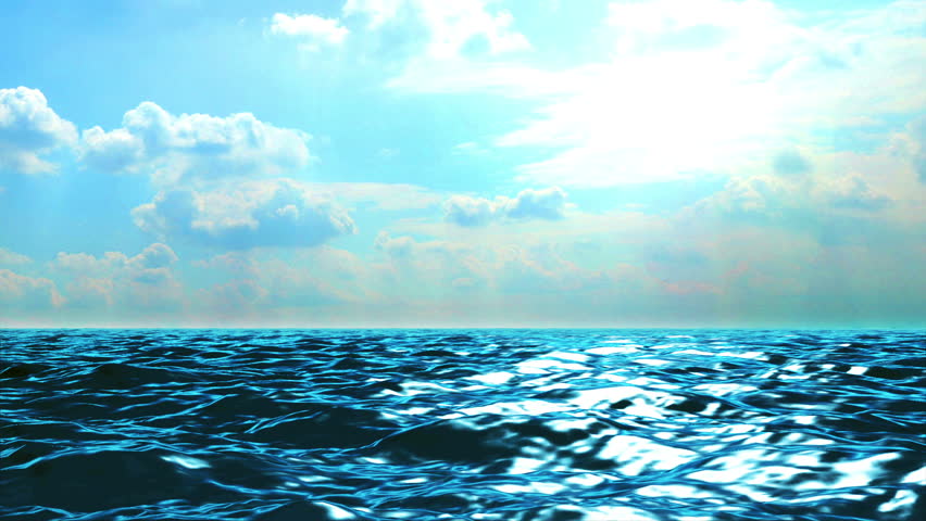 Ocean Waves Sea. Oversea Wavelets Stock Footage Video (100% Royalty ...