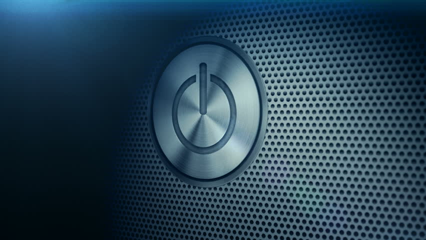 electronics power button turning on Stock Footage Video (100% Royalty ...