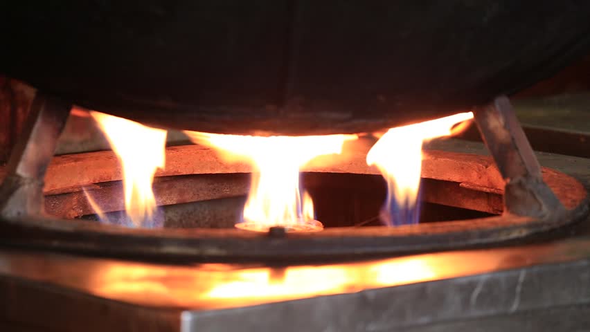 black big pot on fire soup Stock Footage Video (100% Royalty-free ...