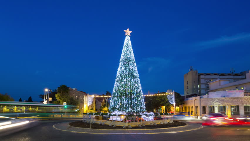 haifa israel - christmas tree burning Stock Footage Video (100% Royalty ...