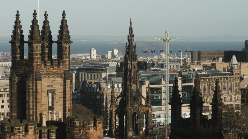 4k Edinburgh Cityscape with the Stock Footage Video (100% Royalty-free ...