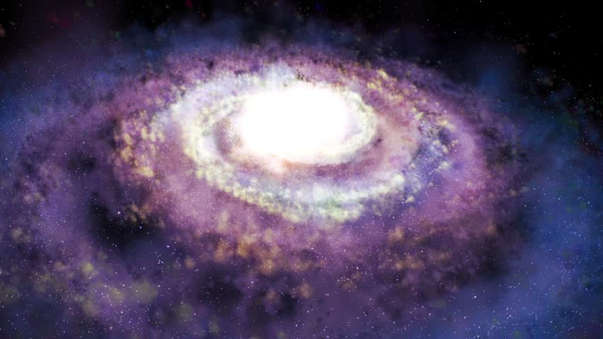 rotating spiral galaxy - deep space Stock Footage Video (100% Royalty ...