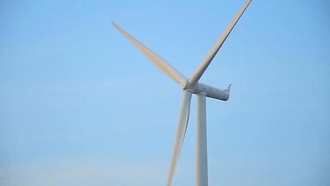 Single Blade Wind Turbine Function Plants Stock Footage Video (100% ...