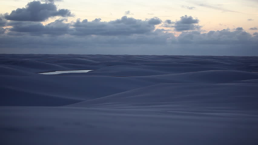 panorama landscape endless sand dunes lencoise Stock Footage Video (100 ...