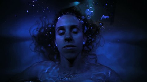 Woman Rests Inside Sensory Deprivation Tank Stock Footage Video (100% ...