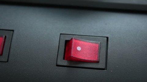 Big Red Button On Wall Stock Photo (Edit Now) 762739249