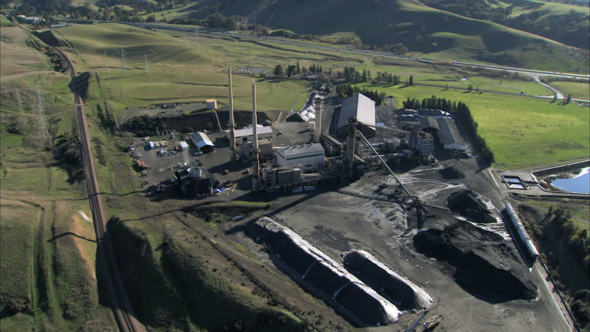 aerial view small coal mining pit Stock Footage Video (100% Royalty ...