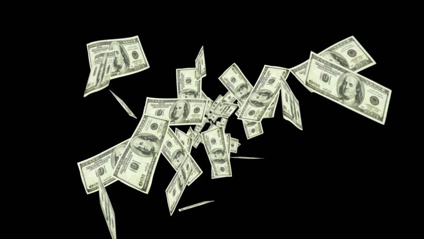 Digital Animation of Dollar Bills Stock Footage Video (100% Royalty ...