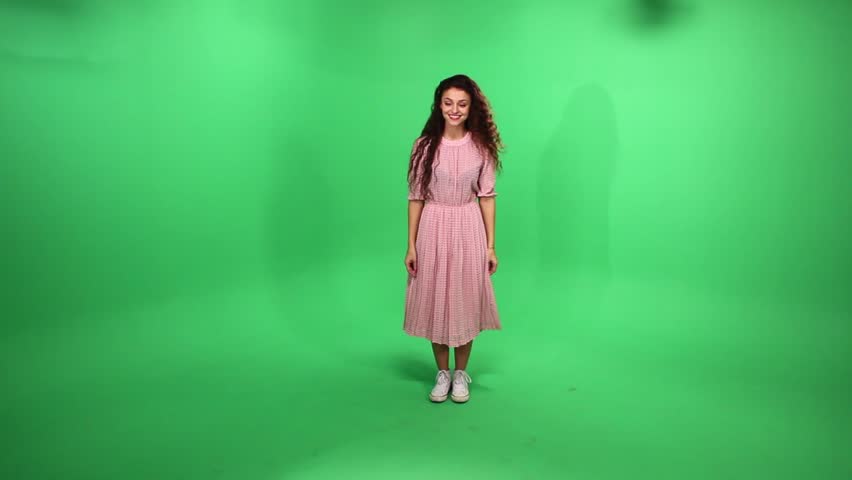 Girl Fly On Green Screen Stock Footage Video (100% Royalty-free ...