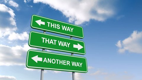 This Way That Way Confused Sign Stock Illustration 168782333 | Shutterstock