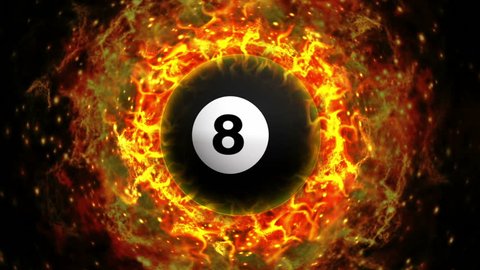 Billiard Ball On Fire Water Lightening Stock Photo (Edit Now) 270571421