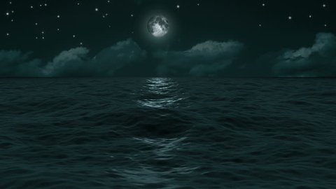 Blue Moon Ocean Waves Stock Footage Video (100% Royalty-free) 848653 ...