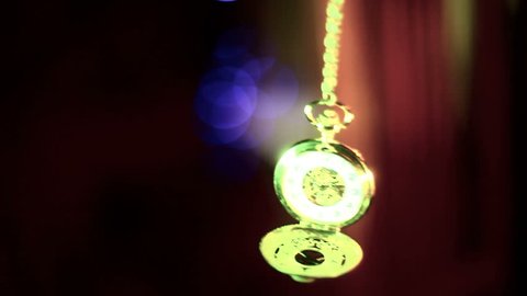 Hypnotizing Pocket Watch Stock Footage Video (100% Royalty-free ...