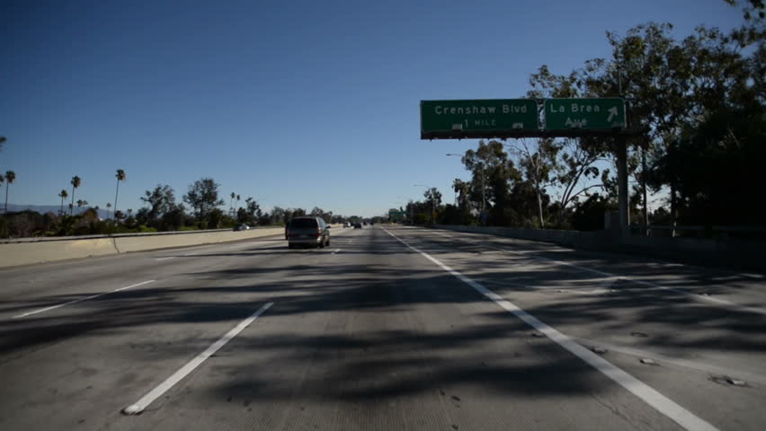 driving plates freeway front view 04 Stock Footage Video (100% Royalty ...