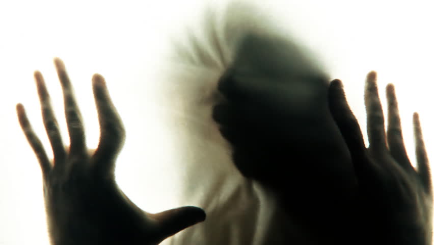 distorted face young woman appears shadow Stock Footage Video (100% ...