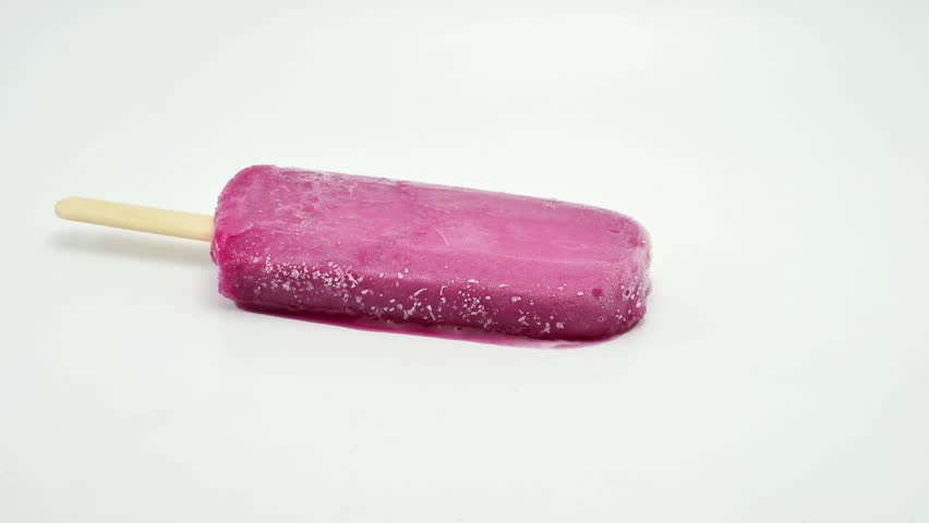 Popsicle Melting On a White Stock Footage Video (100% Royalty-free ...