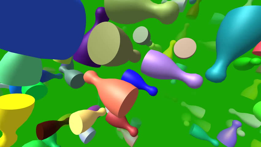 flying pieces generated 3d video Stock Footage Video (100% Royalty-free ...