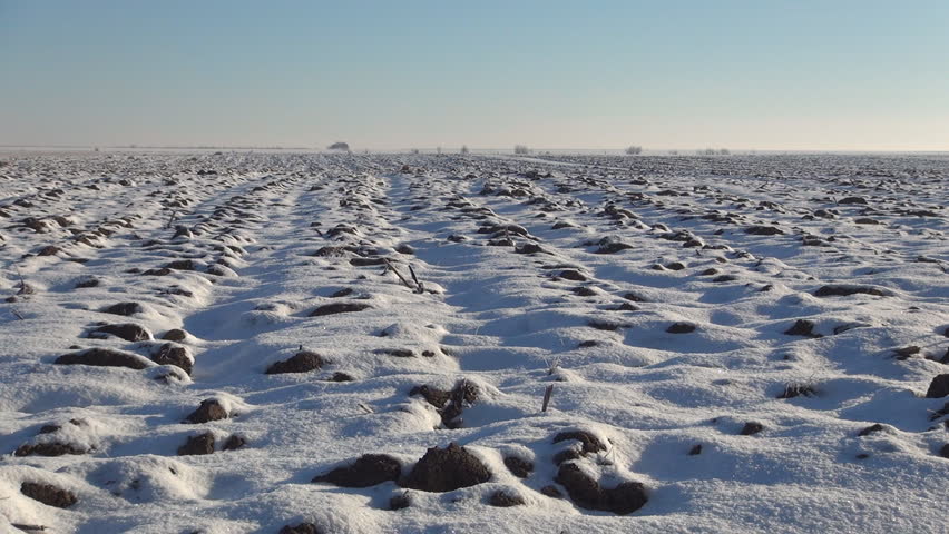 agriculture field winter season background farm Stock Footage Video ...