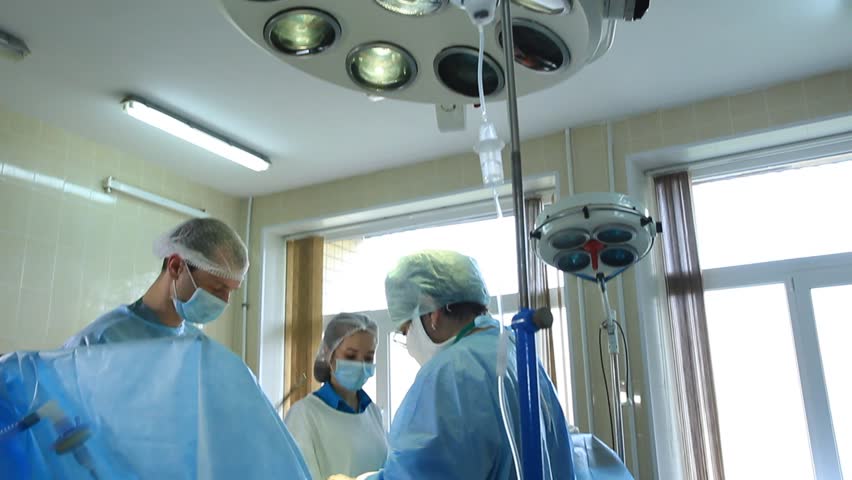 Oncosurgery: the Clock in the Stock Footage Video (100% Royalty-free ...