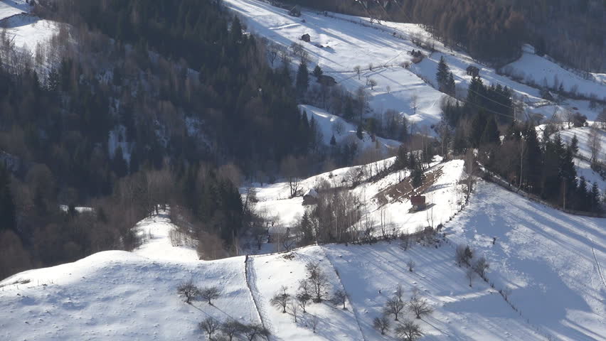 Romania, Transylvania, 13 January, 2015: Stock Footage Video (100% ...