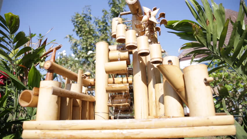 Bamboo Water Wheel Stock Footage Video (100% Royalty-free) 8558155 ...