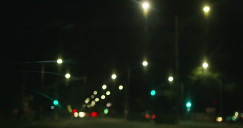 Car Backwindow View Night Perfect Greenscreen Stock Footage Video (100% ...