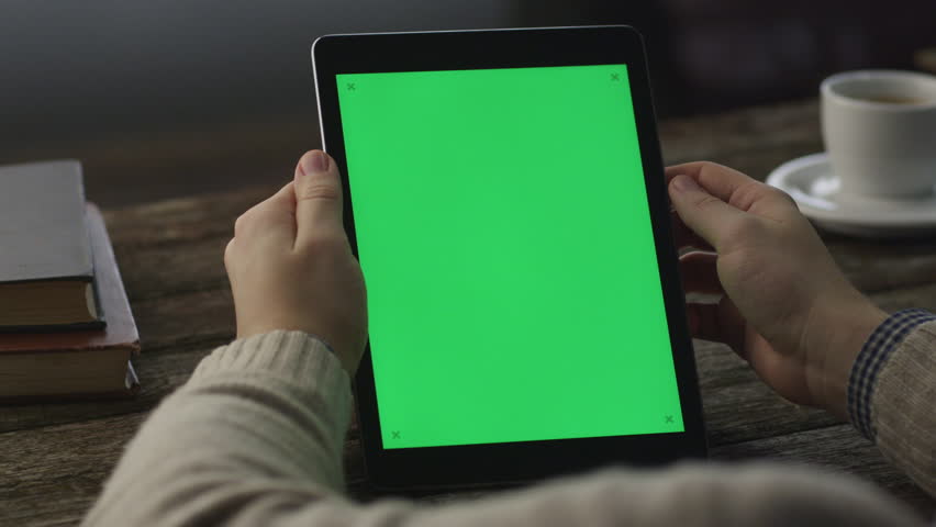 Using Tablet Pc in Portrait Stock Footage Video (100% Royalty-free ...