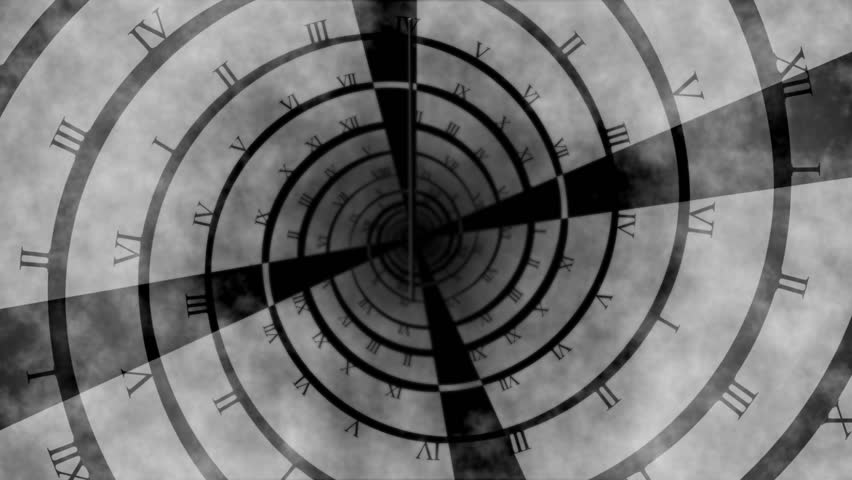 digital animation time passing concept grey Stock Footage Video (100% ...