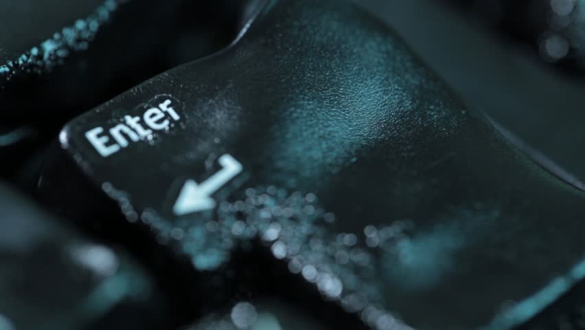 melting computer keyboard enter key plastic Stock Footage Video (100% ...