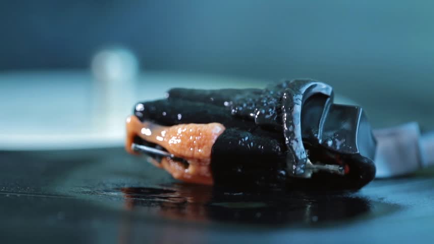 Melting Destruction of Record Player Stock Footage Video (100% Royalty ...