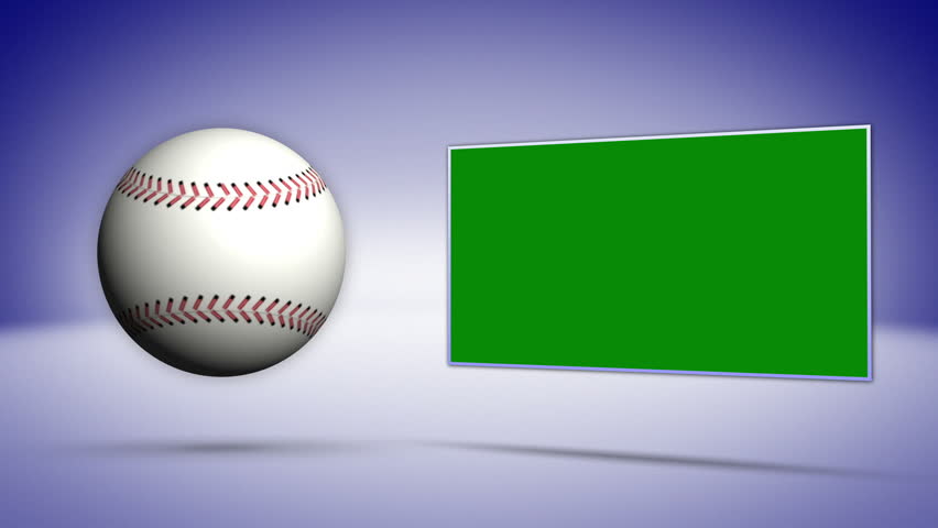 baseball ball background green screen Stock Footage Video (100% Royalty ...