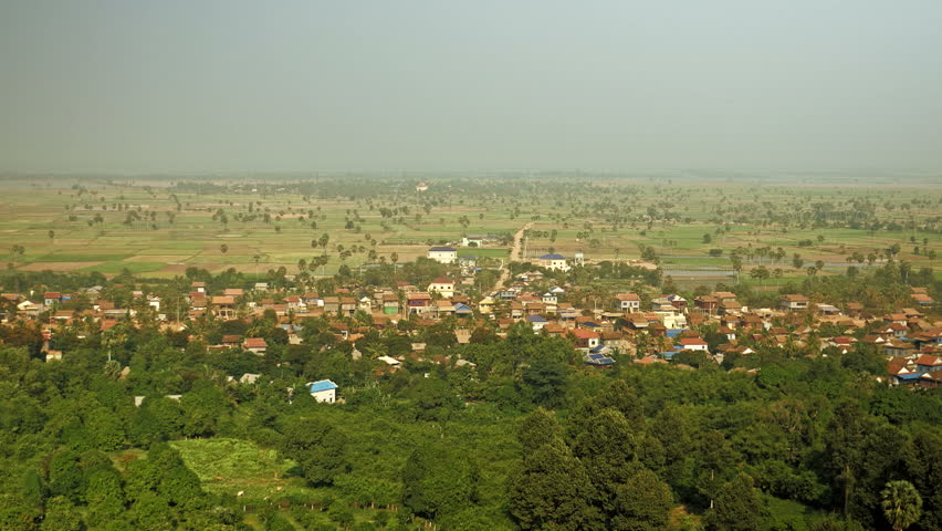 Small Rural Town Settled Between Stock Footage Video (100% Royalty-free ...