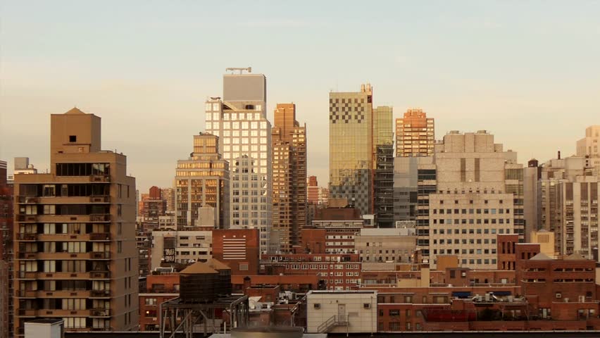 modern real estate background skyline city Stock Footage Video (100% ...