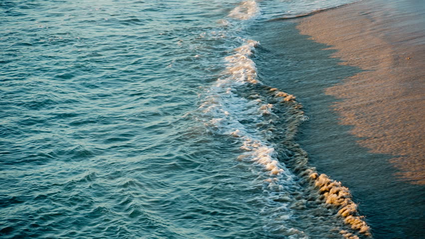 Ocean Water Washing up On Stock Footage Video (100% Royalty-free ...