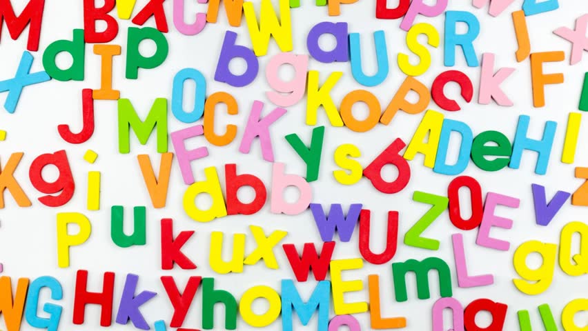 Alphabet Magnets Disappearing and Appearing, Stock Footage Video (100% ...