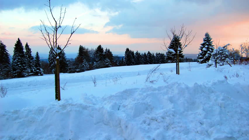 Winter Spring Thaw Melting Snow Stock Footage Video (100% Royalty-free ...