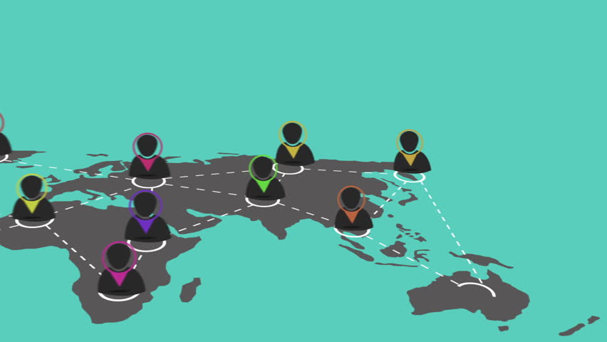 animation social network connection concept Stock Footage Video (100% ...