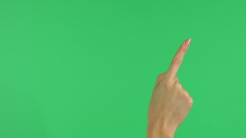 Female Hands On Green Screen Chroma Stock Footage Video (100% Royalty ...