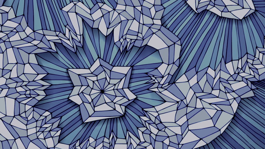 hand drawn crystalline structure background animation: วิดีโอสต็อก ...