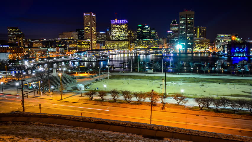 Night Time in Downtown Baltimore, Maryland image - Free stock photo ...