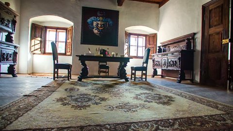 Lunch Castle Medieval Period Slow Motion Stock Footage Video (100% ...