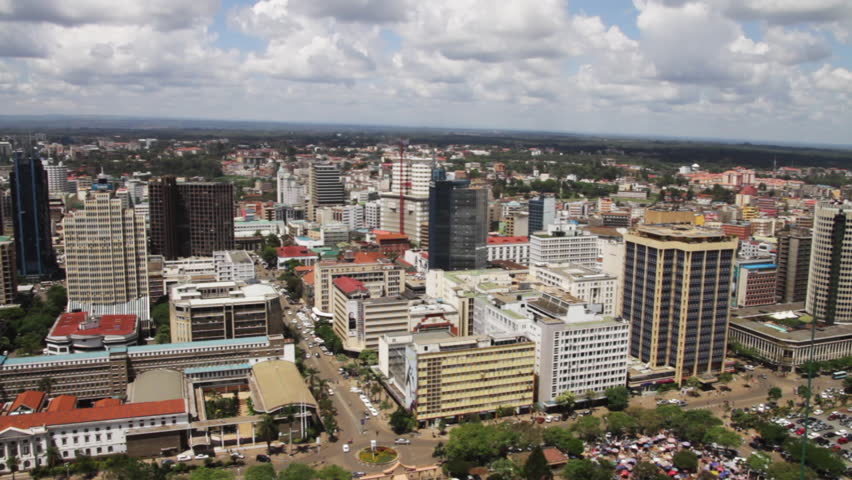 Wide Aerial Shot of Nairobi, Stock Footage Video (100% Royalty-free ...