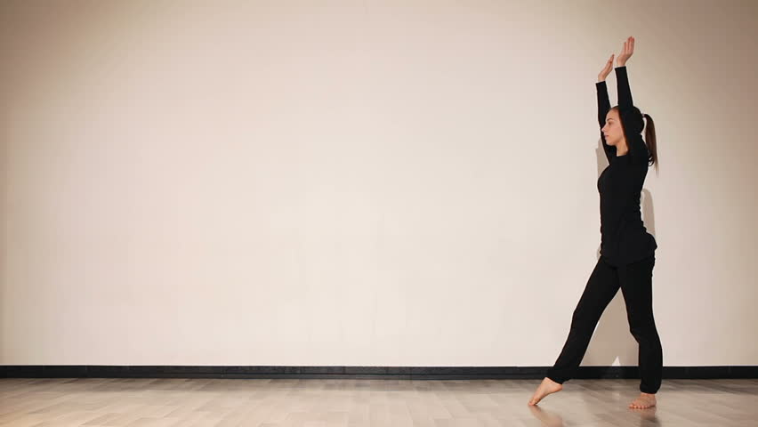 Flexible Female Doing Acrobatic Flip Stock Footage Video (100% Royalty ...