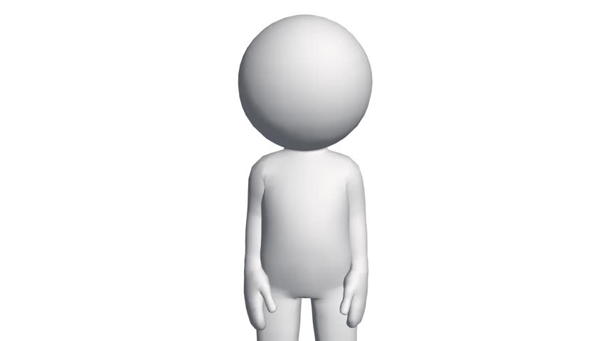 3d Cartoon Character Agree Chat Stock Footage Video (100% Royalty-free ...