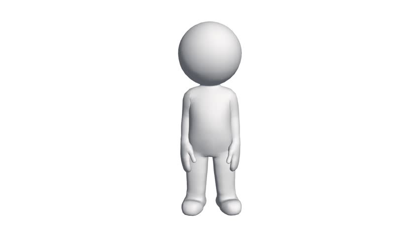3d Cartoon Character Have No Stock Footage Video (100% Royalty-free ...