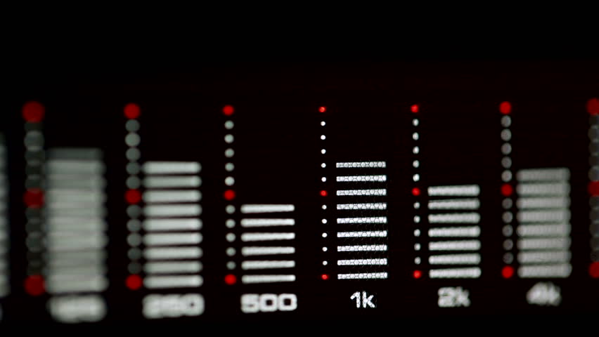 sound level meter equalizer display Stock Footage Video (100% Royalty ...