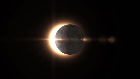 Total Solar Eclipse Animation Stock Footage Video (100% Royalty-free ...