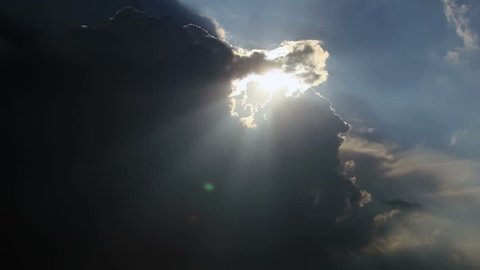 Cross Jesus Calvary Hill Lightning Storm Stock Footage Video (100% ...