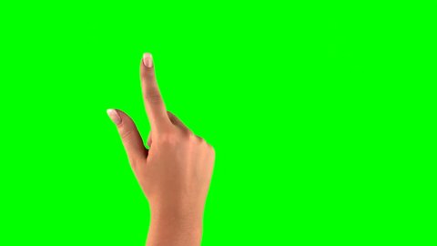 Green Screen Hand Gestures On Touchscreen Stock Footage Video (100% ...