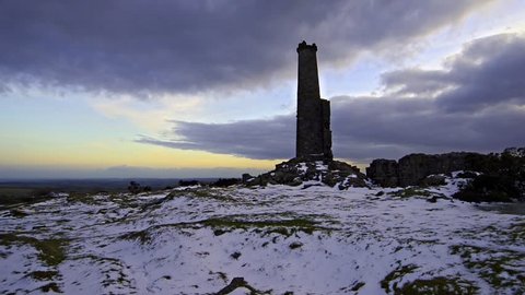 Copper Mine Ruins On Bodmin Moor Stock Footage Video (100% Royalty-free ...